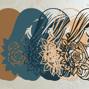 Virgin Mary Rose SVG: Catholic Laser Cut File for CNC, Cricut ...