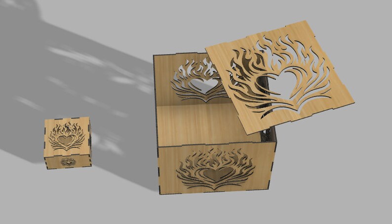 Box Laser Cut Box Svg Dxf Pdf Cdr Storage Box Vector Files for Wood ...