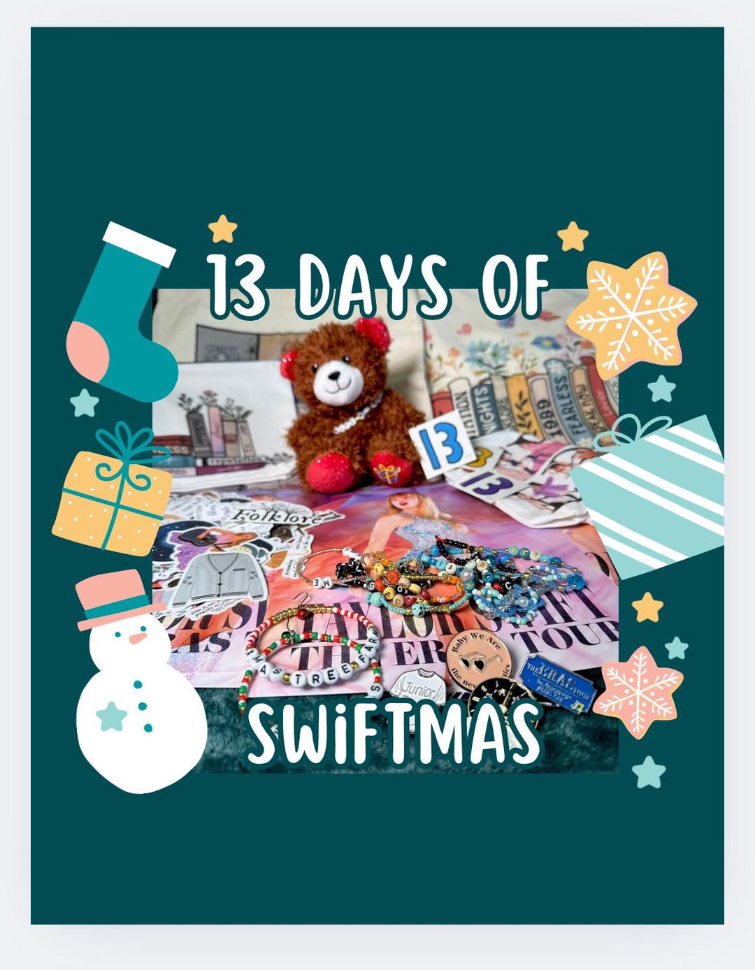 13 Days of Swiftmas Taylor Swift Advent Calendar Swifties Gift Present ...