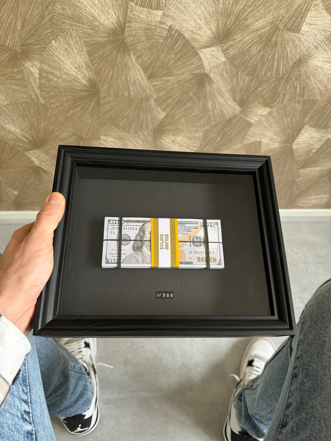 10K One Stack Money Frame USD Edition Money Art Home Decor Office Art ...