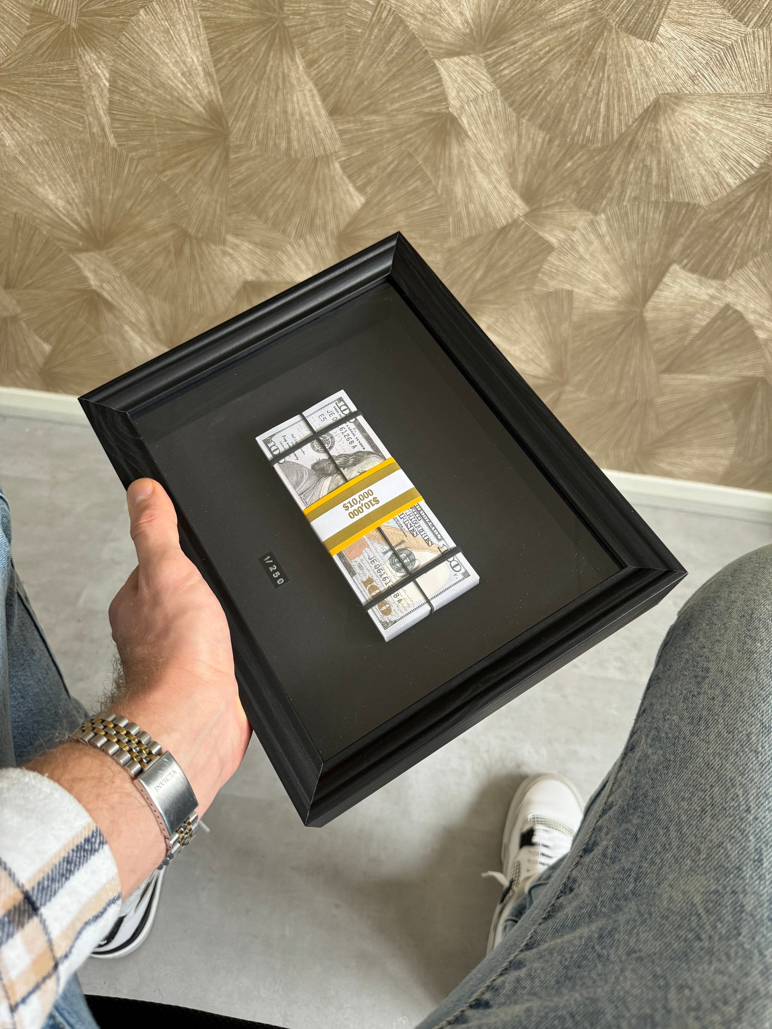 10K One Stack Money Frame USD Edition Money Art Home Decor Office Art ...