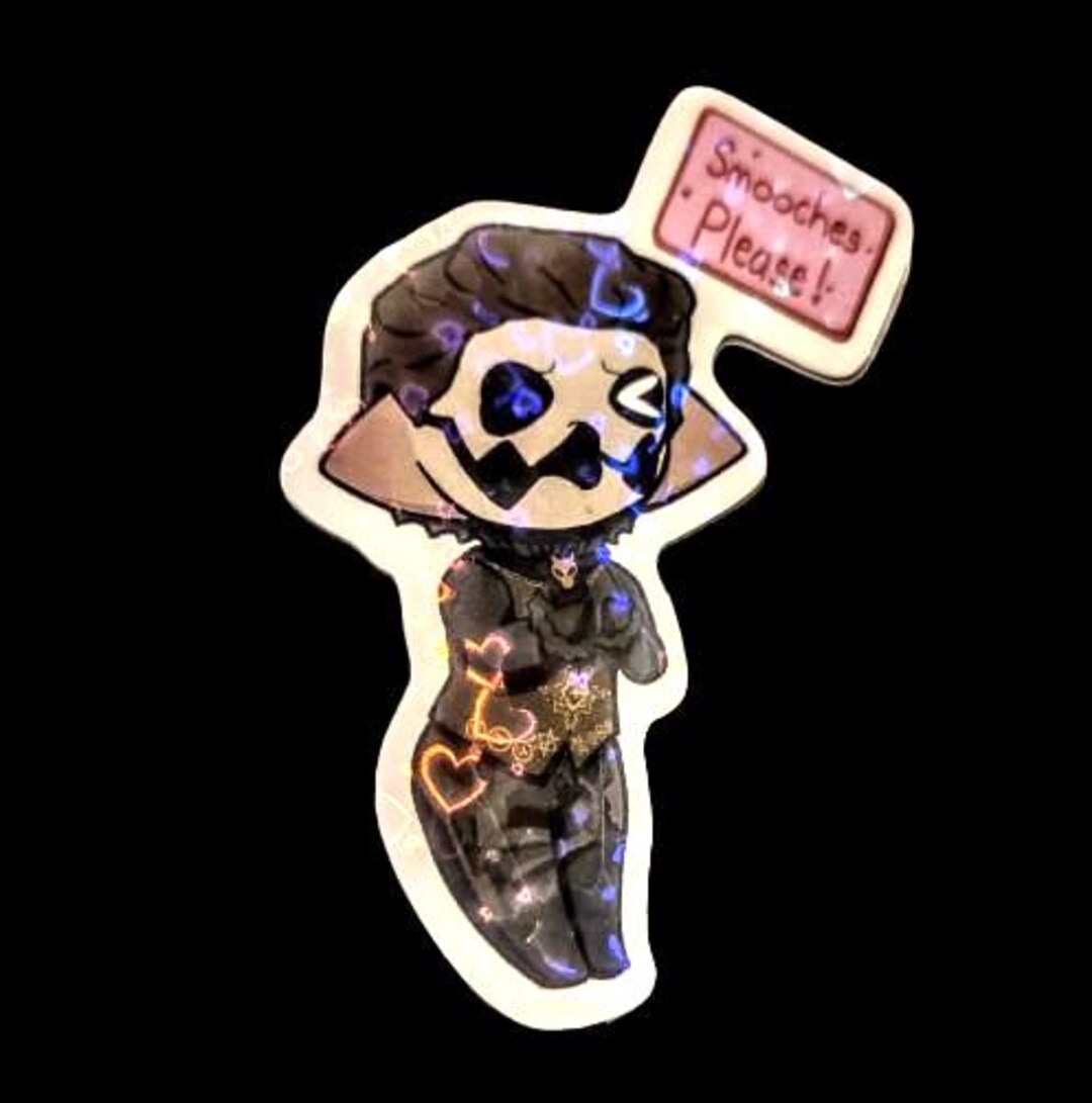 Smooches Popia: Satanic Pope 4 Fan-made Vinyl Heart Holographic Sticker ...