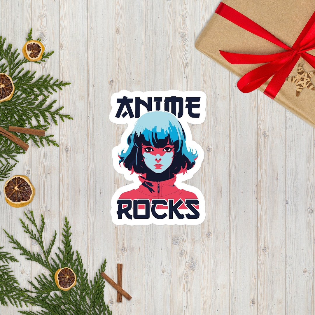 Anime Stickers, ANIME ROCKS, Funny Saying, Cosplay, Manga, Kawaii, Nerd ...