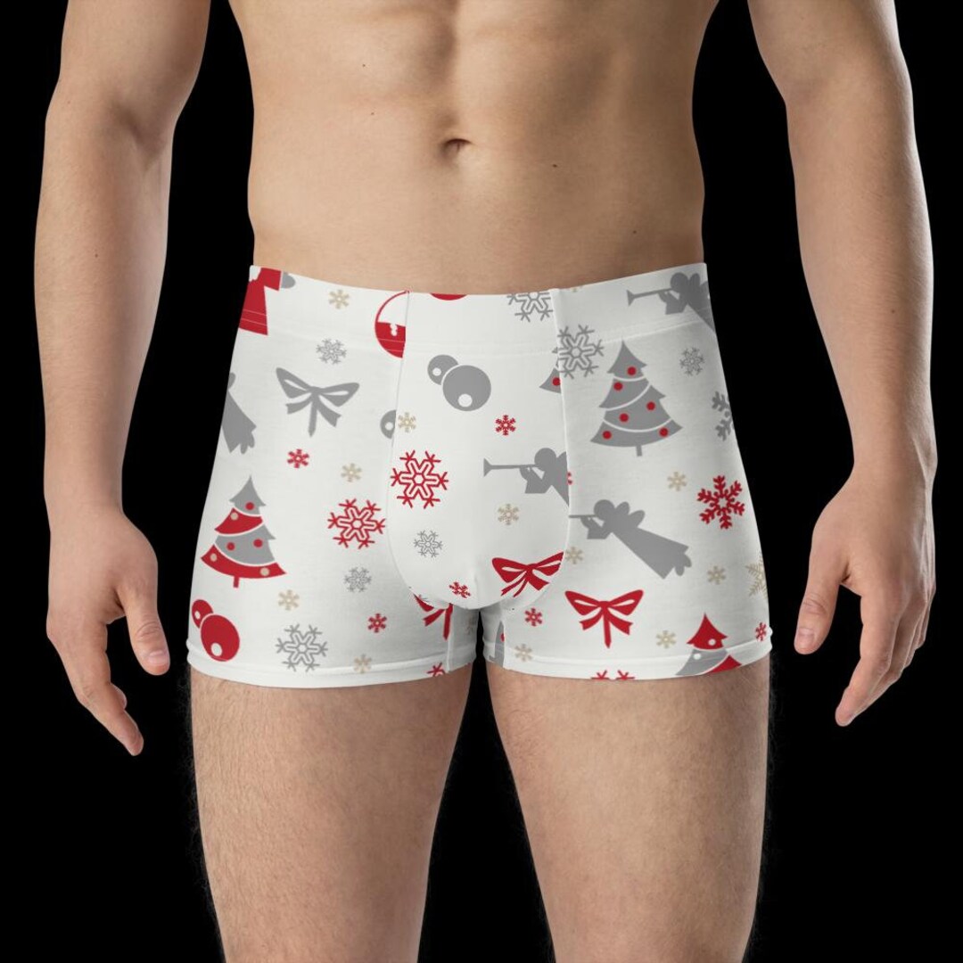 Christmas Boxer Shorts Christmas Funny Boxer Short Holiday Clothing ...