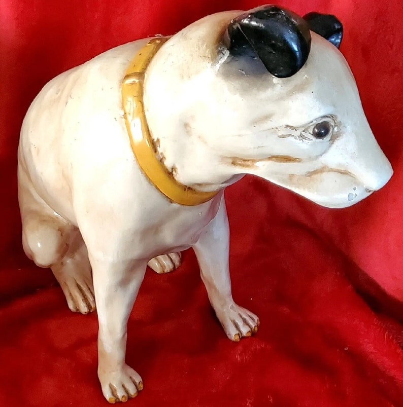 Vintage RCA Nipper Dog Statue Approximately 13 X 12 In. Made of Resin ...