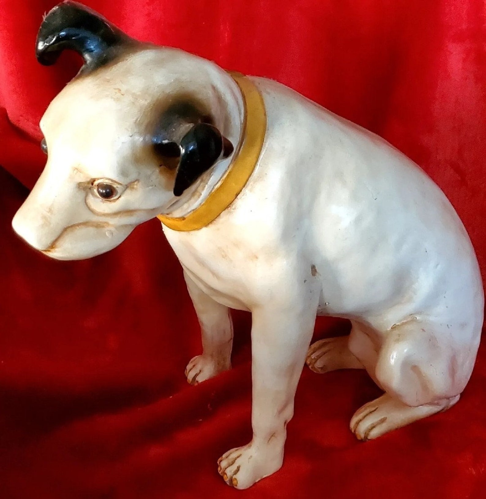 Vintage RCA Nipper Dog Statue Approximately 13 X 12 In. Made of Resin ...