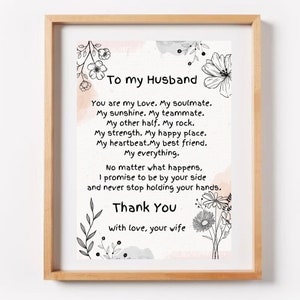 Digital Romantic Card for Husband - Birthday Husband Card - Anniversary ...