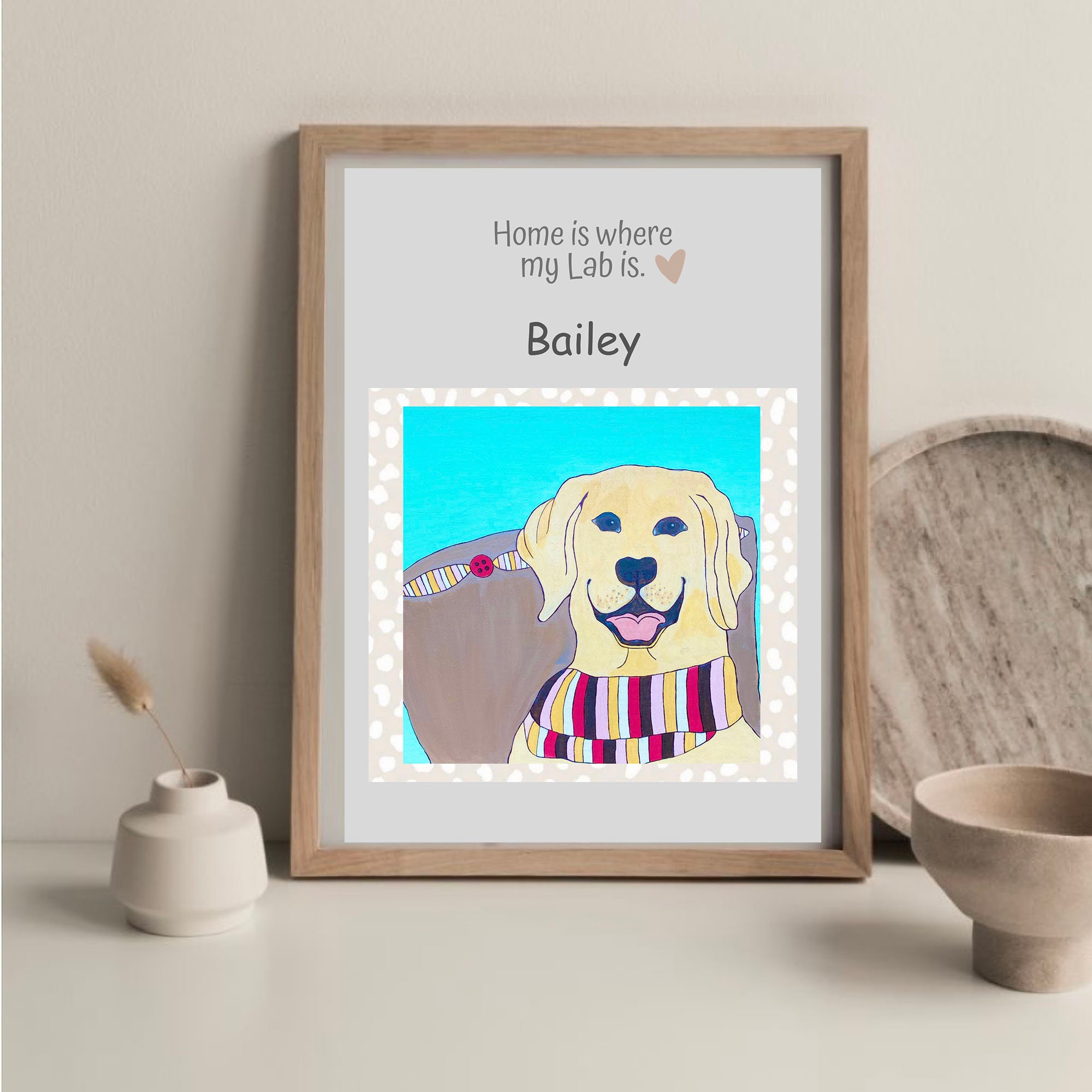 Printable Labrador Poster Personalized Lab Labrador Home - Etsy