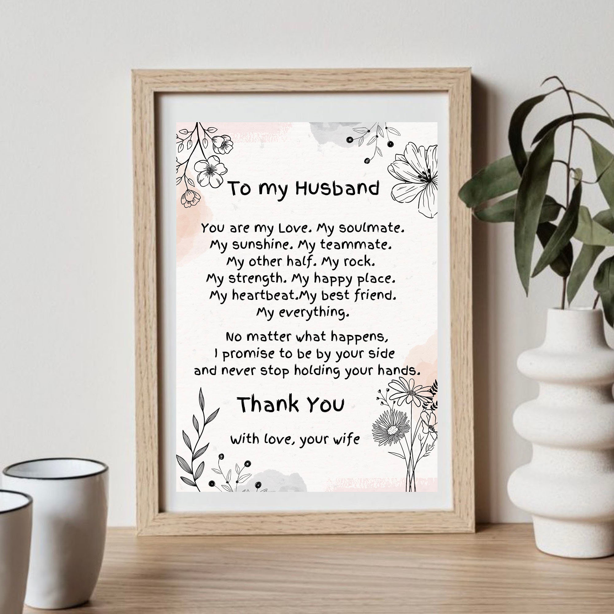 Digital Romantic Card for Husband - Birthday Husband Card - Anniversary ...