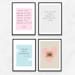 Set of 4 Posters Friends TV Show Quotes Friends TV Sitcom - Etsy