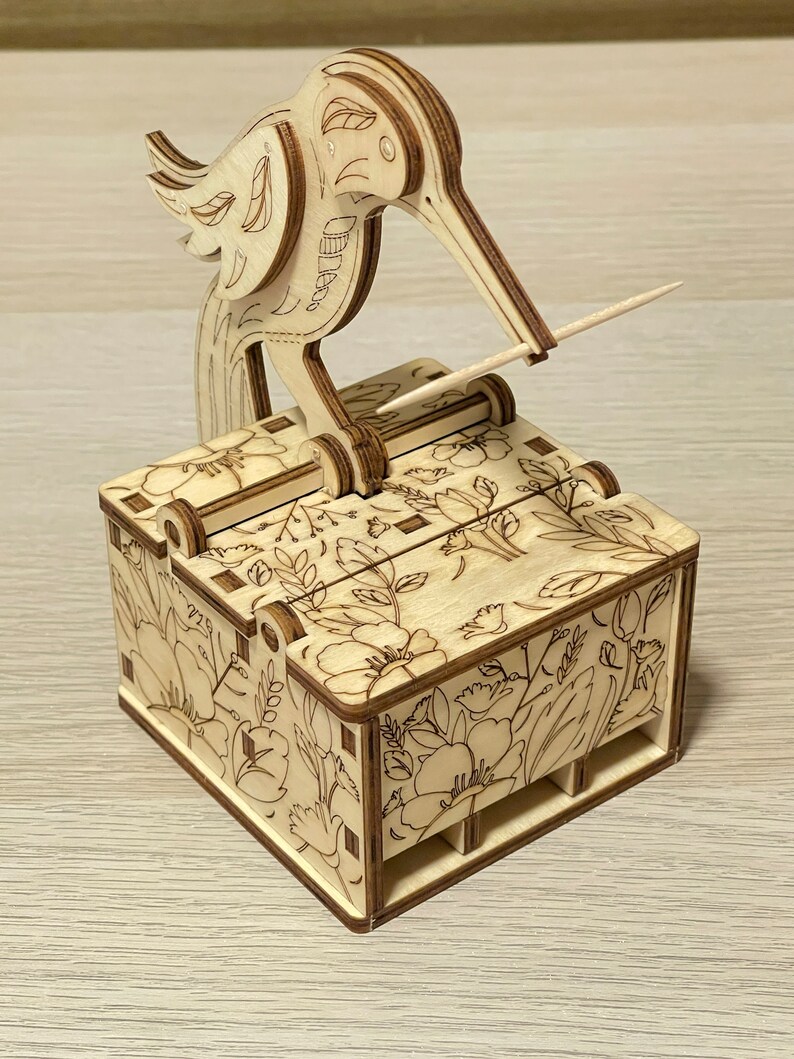 Charming Wooden Toothpick Dispenser Unique Gift Idea - Etsy