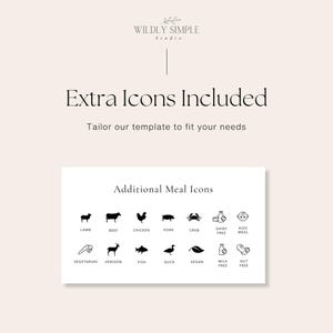 Rehearsal Dinner Menu and Placecards Set, Elegant the Night Before ...