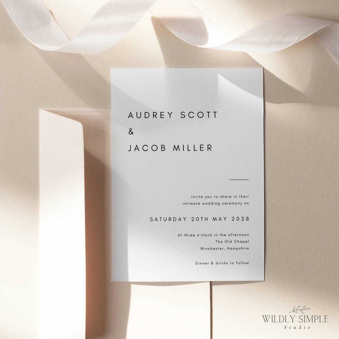 Intimate Wedding Ceremony Invitation, Nothing Fancy Micro Reception ...