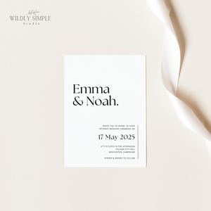 Intimate Wedding Ceremony Invitation, Nothing Fancy Micro Reception ...
