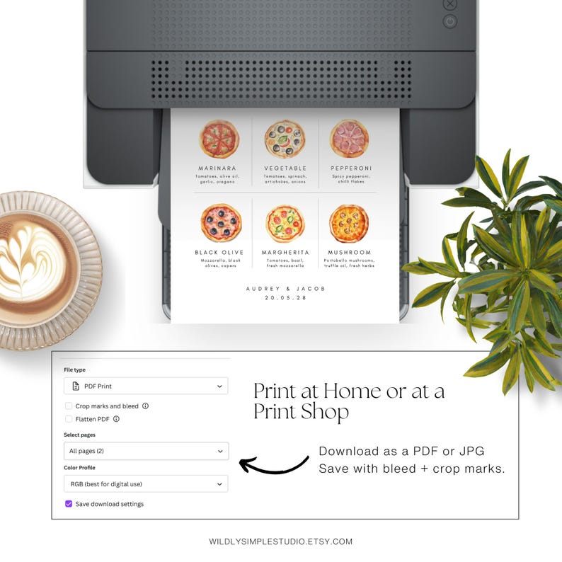 Pizza Bar Menu Sign, Wedding Night Table Decor, Italian Buffet ...