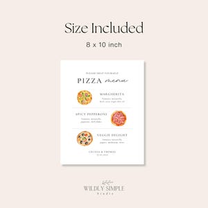 Pizza Bar Menu Sign, Elegant Wedding Table Decor, Italian Buffet ...