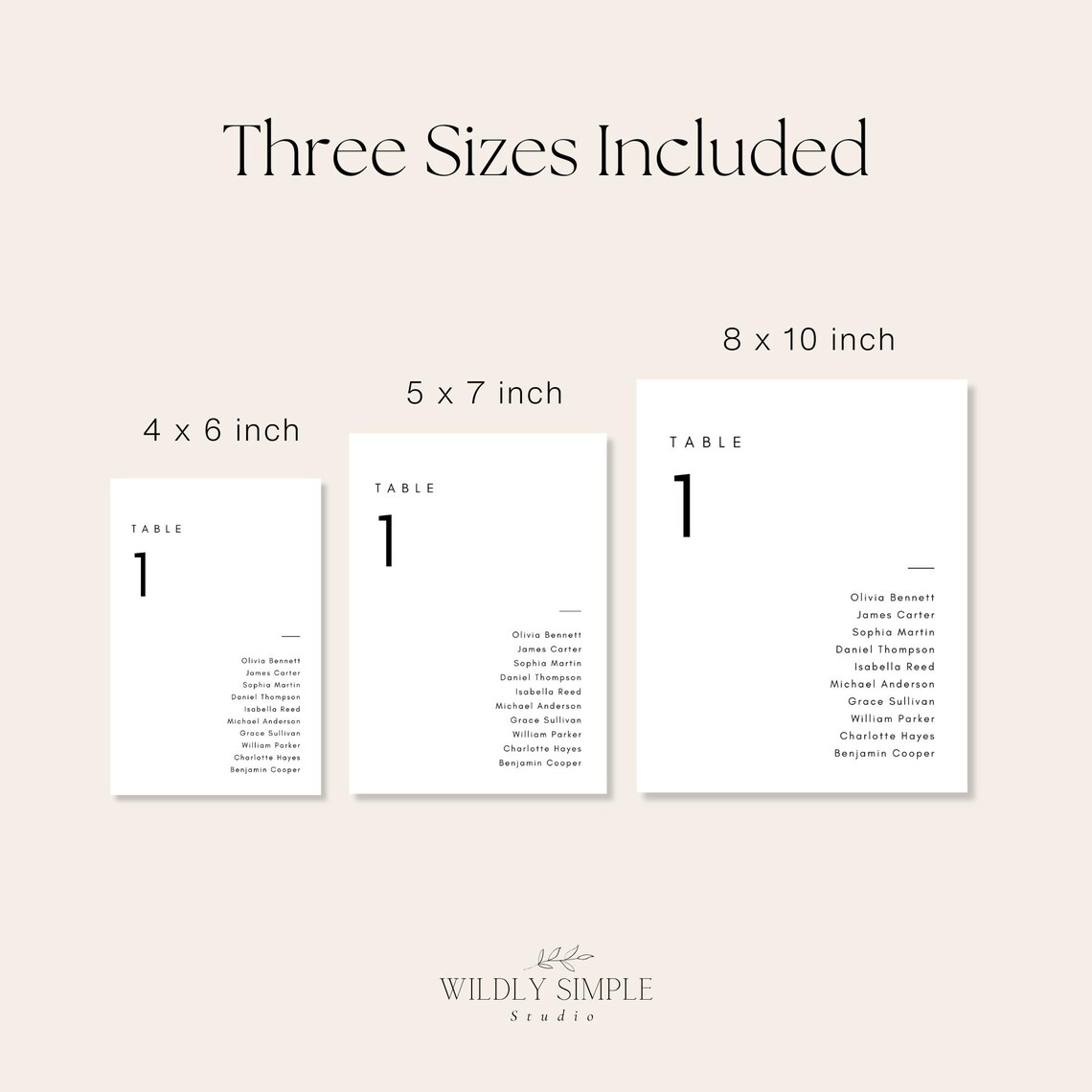 Table Numbers With Guest Names, 1-30 Personalised Seating Chart Cards ...