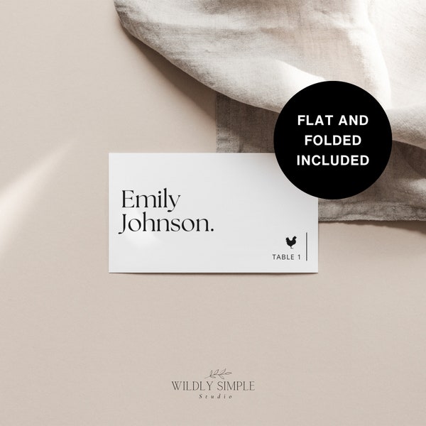 Wedding Place Cards With Meal Choice - Etsy