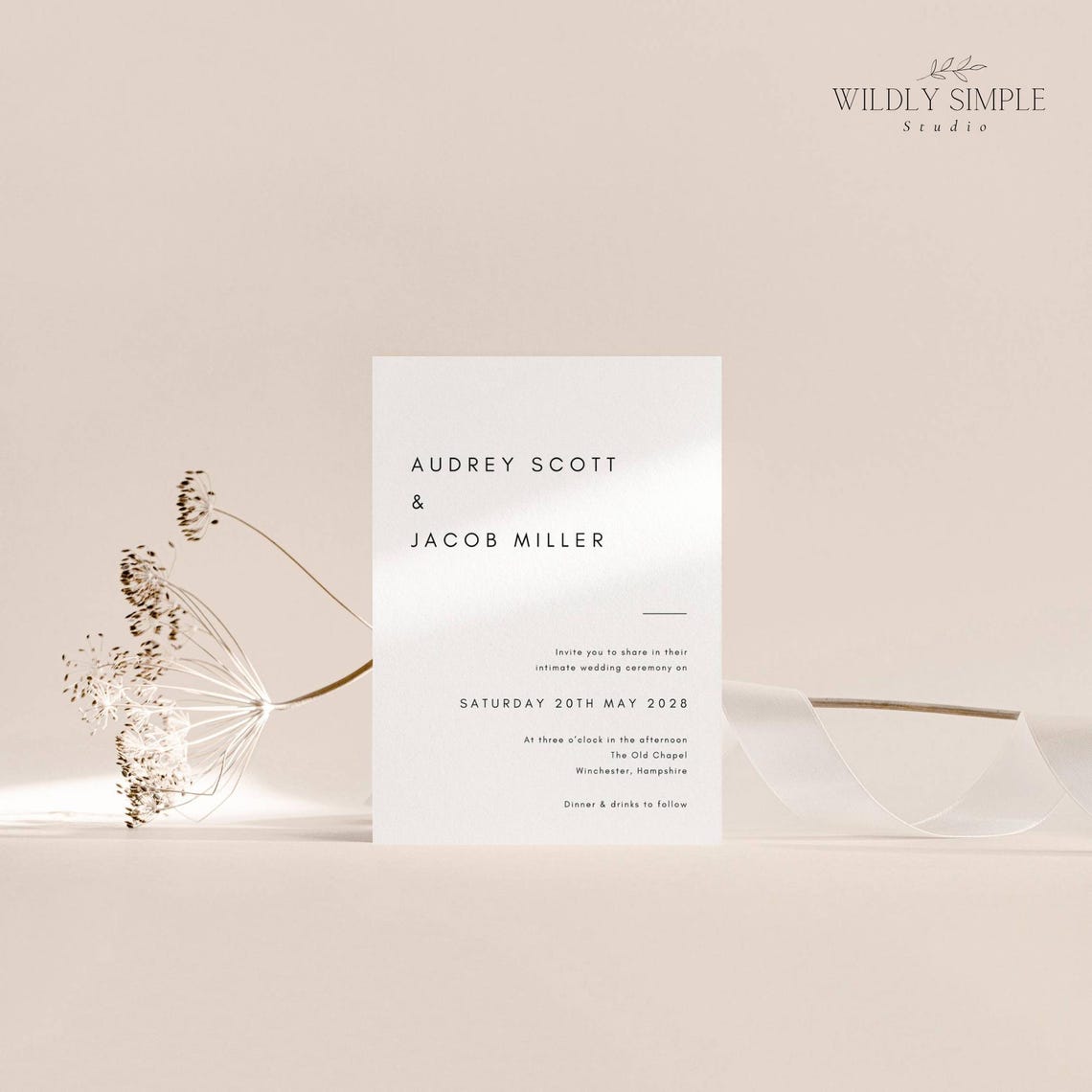 Intimate Wedding Ceremony Invitation, Nothing Fancy Micro Reception ...