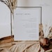 Food Menu Buffet Sign Wedding, Simple Minimal, Reception Dinner Table ...