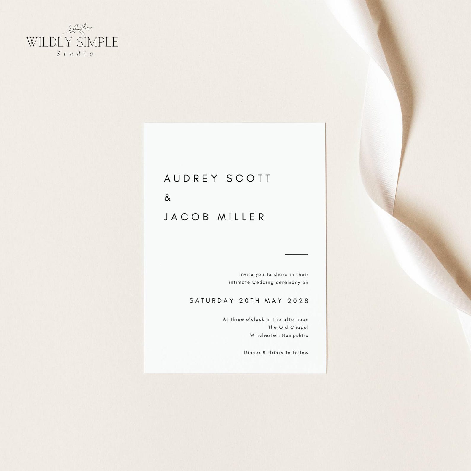 Intimate Wedding Ceremony Invitation, Nothing Fancy Micro Reception ...