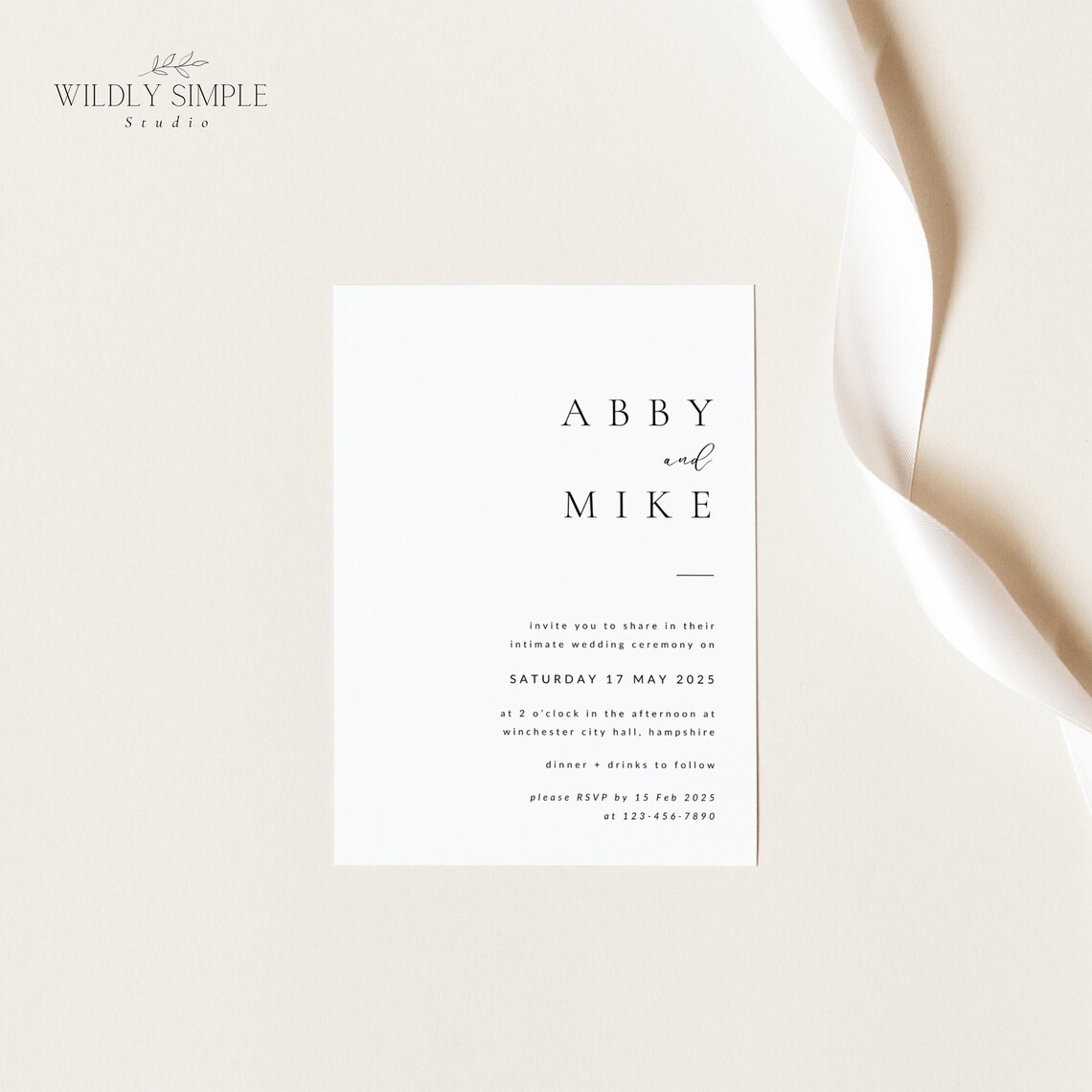 Intimate Wedding Ceremony Invitation, Nothing Fancy Micro Reception ...