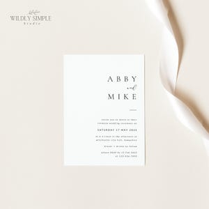 Intimate Wedding Ceremony Invitation, Nothing Fancy Micro Reception ...