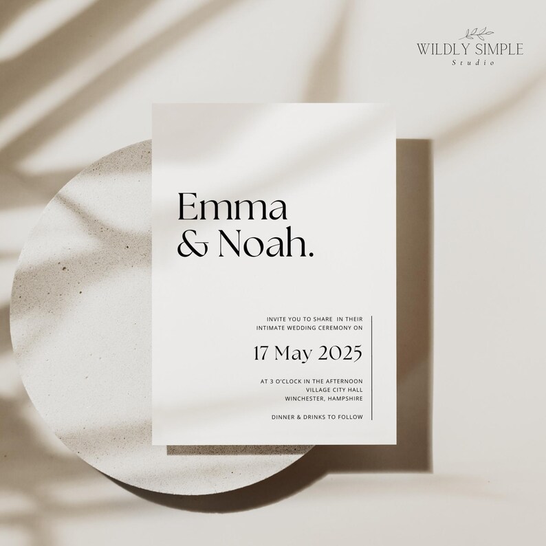 Intimate Wedding Ceremony Invitation, Nothing Fancy Micro Reception ...
