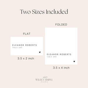 Place Card With Meal Indicator, Wedding Food Selection, Name Card With ...