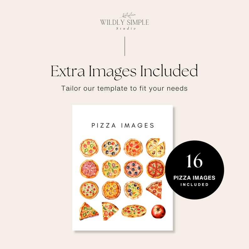 Pizza Bar Menu Sign, Wedding Night Table Decor, Italian Buffet ...