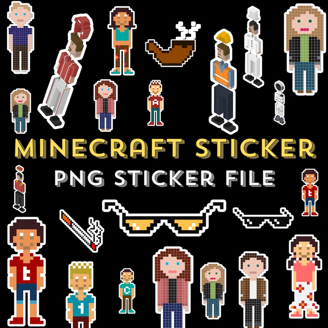 Minecraft PNG Bundle, Mine Png, Craft, Creeper Svg Steve Cut Files for ...