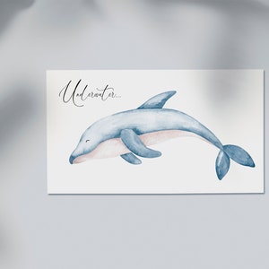 Watercolor Nautical Printable Clipart Ocean Life Marine Digital Print ...