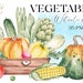 Vegetable Clip Art Healthy Food Organic Products Vegan Digital Print ...