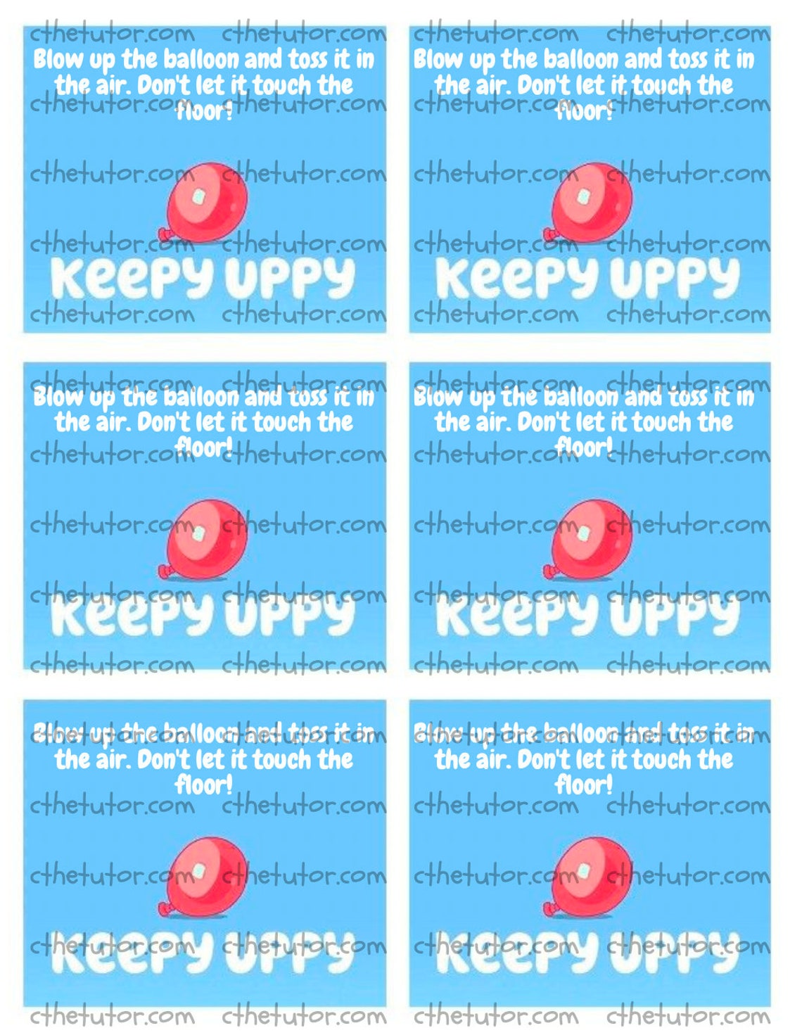Bluey Keepy Uppy Party Favor Digital Download - Etsy