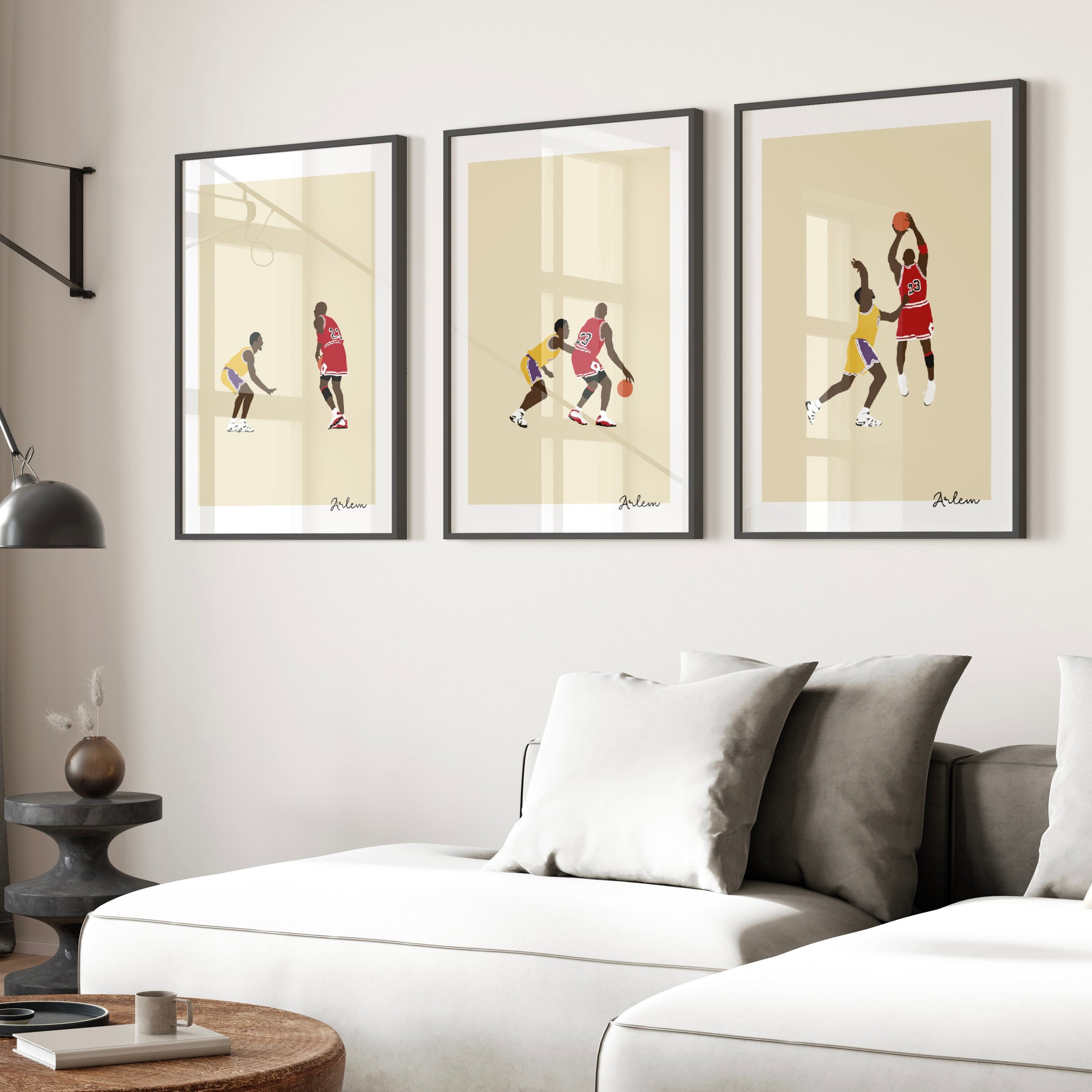 Michael Jordan Dunk Kobe Bryant Poster NBA Poster Jordan - Etsy