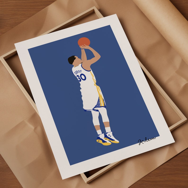 Stephen Curry Print, NBA Poster, Curry Poster, Golden States Warriors ...