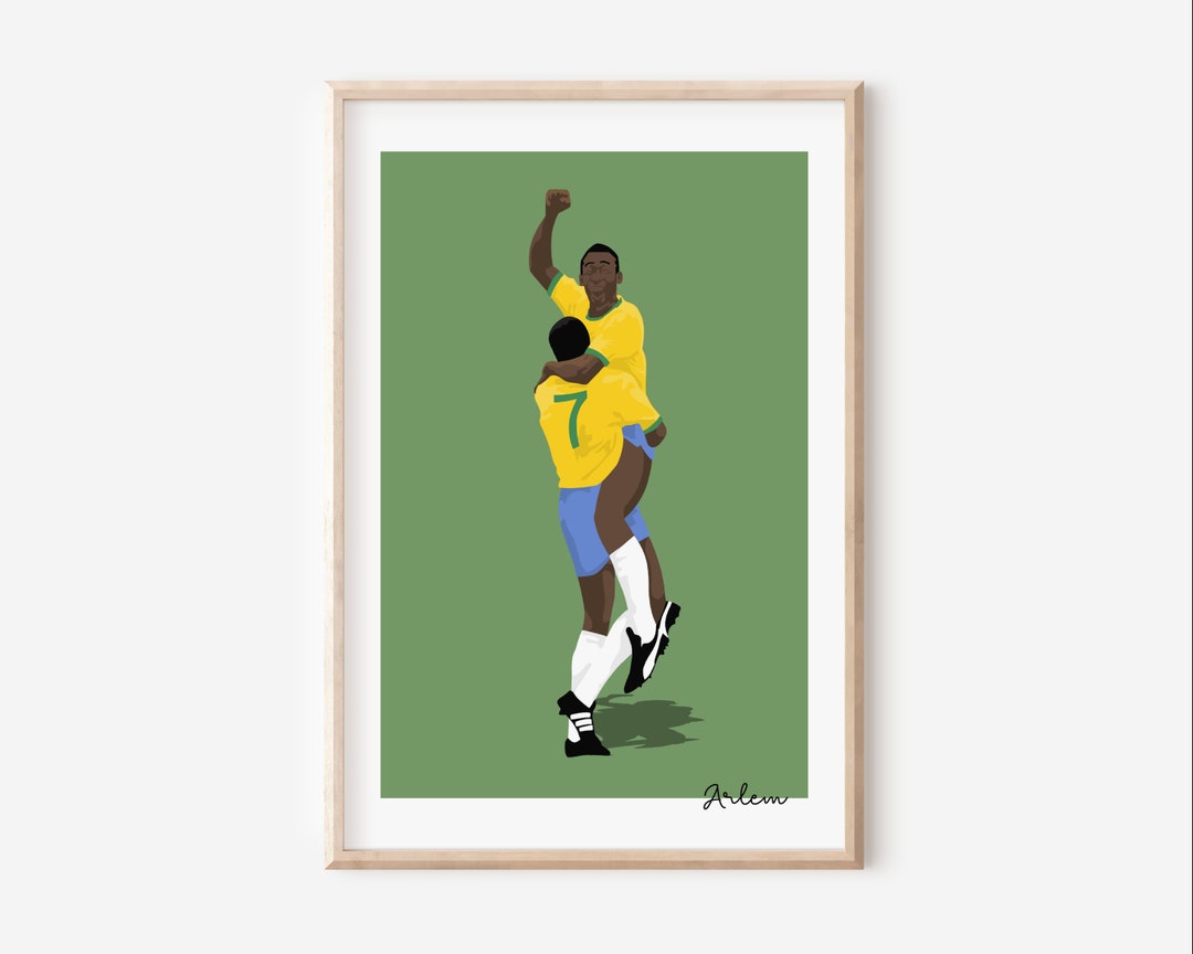 Pele poster, Soccer poster, Pele, Football poster, Gift for him, Sports ...
