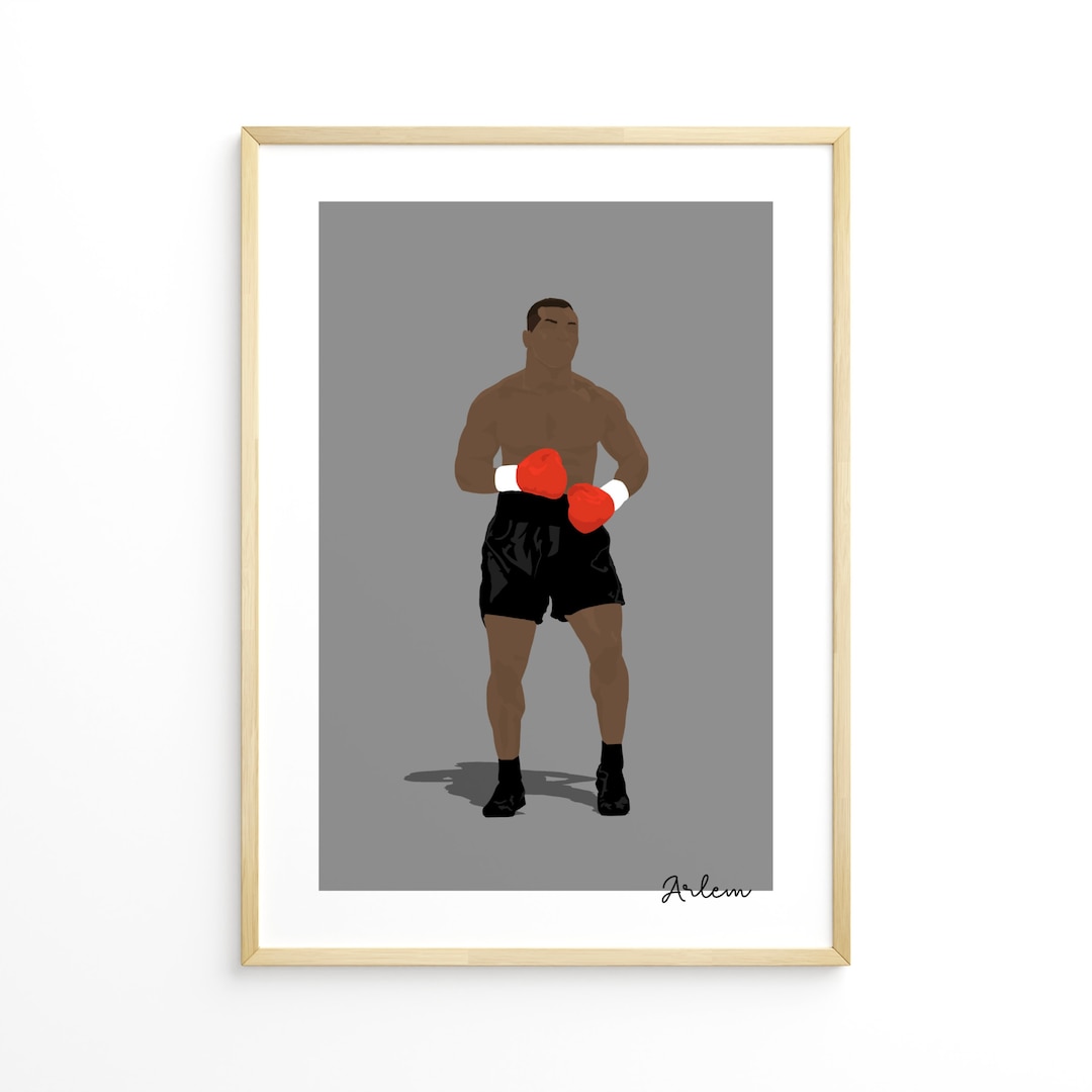 Mike Tyson Poster, Boxing Poster Boxing Canvas, Mike Tyson - Etsy