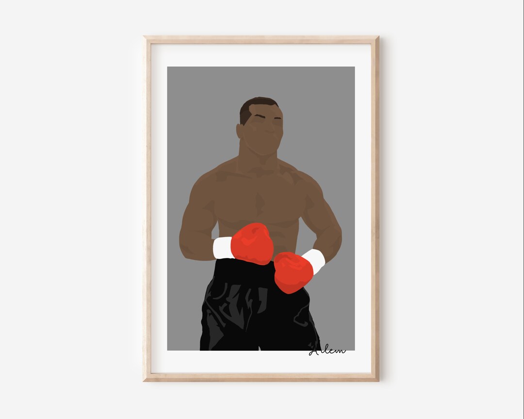 Cartel de Mike Tyson, cartel de boxeo Lienzo de boxeo, Mike Tyson ...