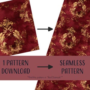 Red Geo Seamless Patterns, Printable Digital Paper, Commercial Use ...