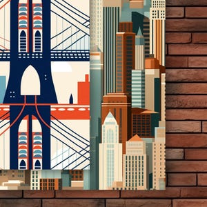 New York City Seamless Patterns, Printable Digital Paper, Commercial ...