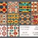 Southwest Seamless Patterns, Printable Digital Paper, Commercial Use ...