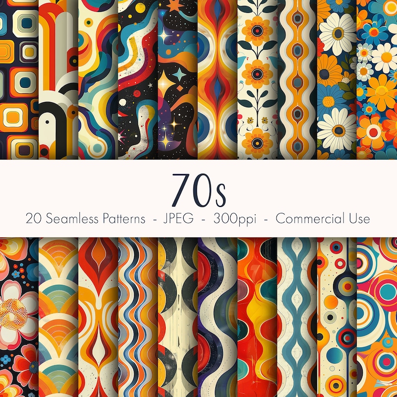 1970s Wallpaper - Etsy