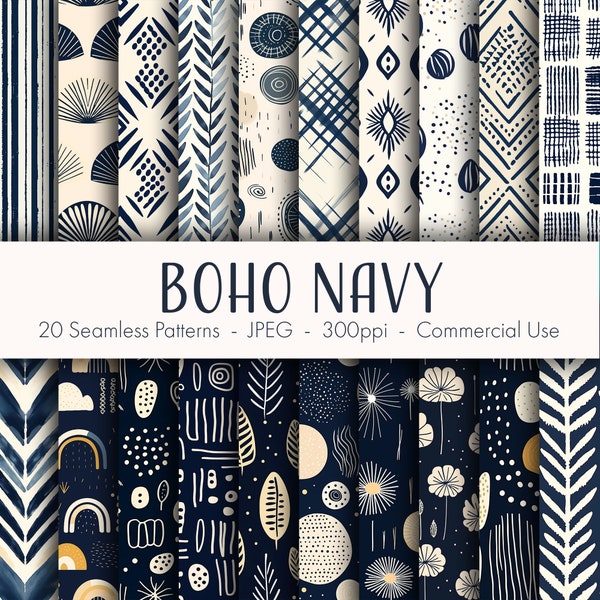 Navy Geometric - Etsy