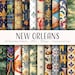 New Orleans Seamless Patterns, Printable Digital Paper, Commercial Use ...