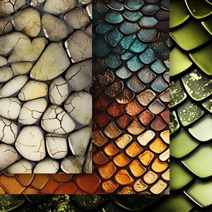 Snakeskin Seamless Patterns, Printable Digital Paper, Instant Download ...