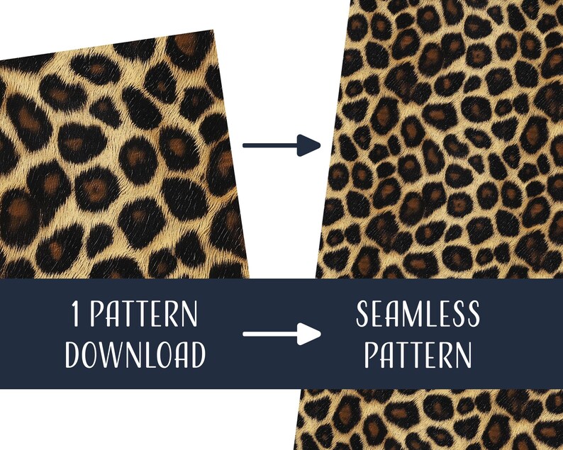 Leopard Seamless Patterns, Printable Digital Paper, Commercial Use ...