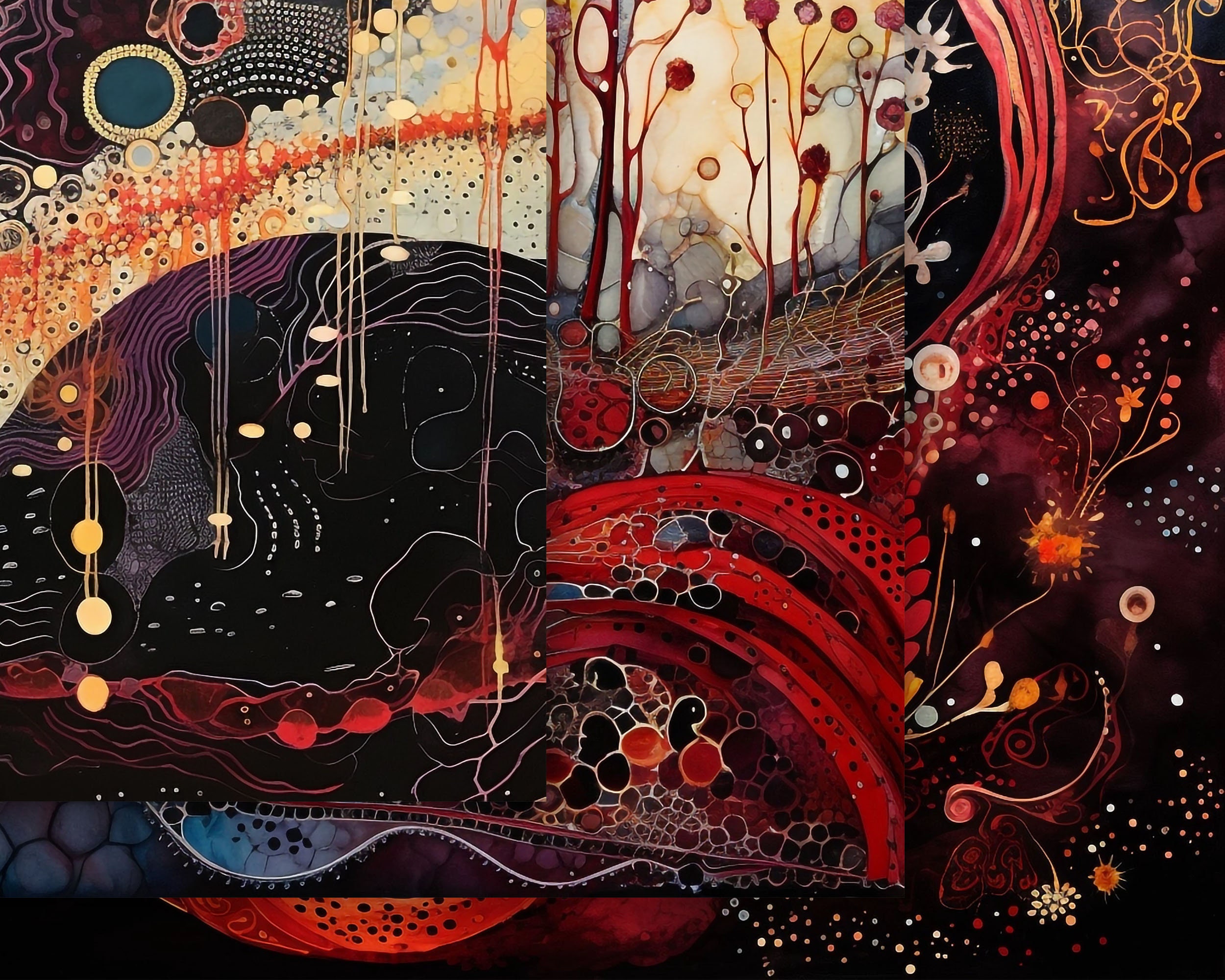 Ethereal Red Digital Images, Printable Digital Paper, Instant Download ...