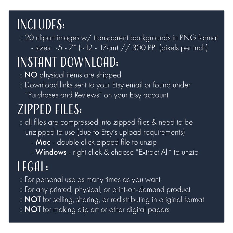 Blue Frame Clipart - Printable Images, Transparent Background, Instant ...