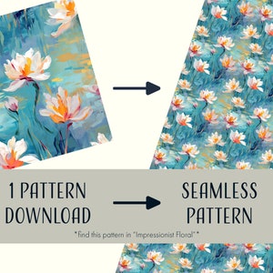 Vintage Daisy Seamless Patterns, Printable Digital Paper, Commercial ...